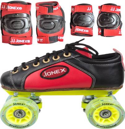 JONEX Professional shoe skate Combo with knee and elbow Guards and Free ...