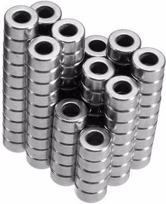ART IFACT 15 Pieces of 6mm x 6mm with 3mm hole Neodymium RIng Magnets ...