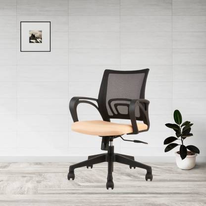 INNOWIN Pine Office Chair with Ergonomic Lumbar Support & Sweat Free ...