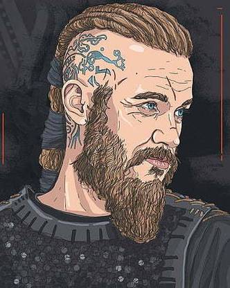 Ragnar Lothbrok Ragnarlothbrok Travisfimmel Vikings Matte Finish Poster ...
