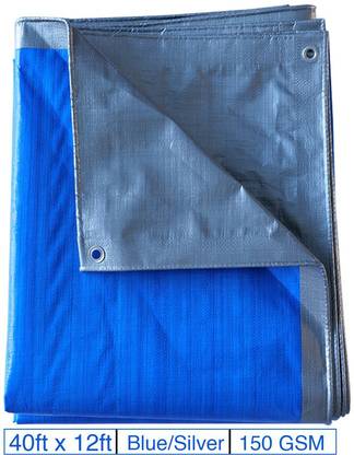 AgriRich 40ft x 12ft Tarpaulin Sheet Waterproof Tirpal Tadpatri Heavy ...