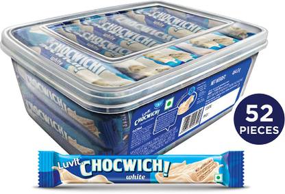 LuvIt Chocwich White With Crunchy Wafers Coated with the Layer of Rich ...