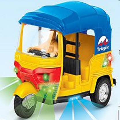Skstore Auto Rickshaw Toy - Bump and Go Auto Rickshaw Toy with Sound ...