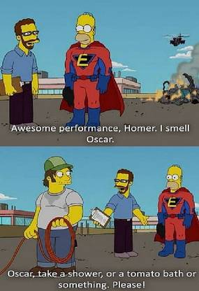 oscar actor awesome homer performance shower simpsons smell wallpaper ...