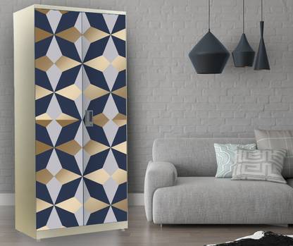 Luxury 213.36 cm Almirah Sticker Extra Large Floral Design for Almirah ...