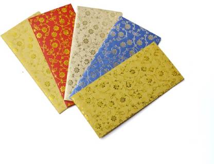 STLYZ Raw Silk Shagun Envelope Small Buti Designs, Give Lifafa ...