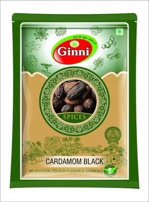 GINNI Pure Black Cardamom Whole/Badi Elaichi Sabut - 100gms (2 x 50g ...