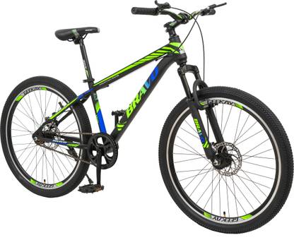 Geekay Bravo Single Speed Mountain Bicycle | Mountain Cycles 24" Blk ...