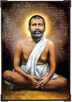 FURNATO | Ramkrishna Paramhans Painting with UV Coated MDF Frame | Home ...