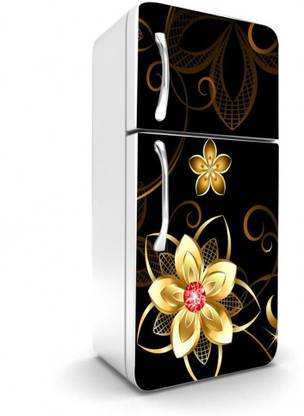 KgnDesigns 160 cm fridge sticker Self Adhesive Sticker Price in India ...