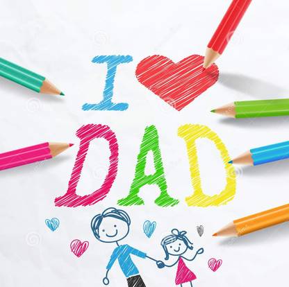 I Love Dad wallpaper Poster MultiColor PhotoPaper Print (12 inch X 18 ...