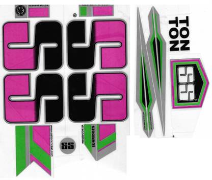 SS DX SS SUNRIDGES PINK RED CRICKET BAT STICKER Bat Sticker - Buy SS DX ...