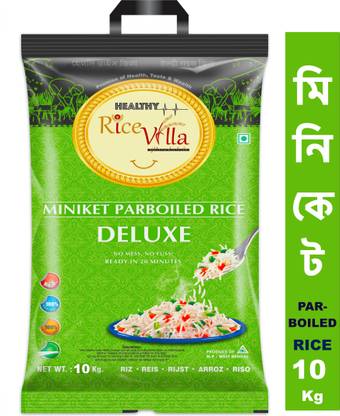 Healthy Rice Villa Miniket Rice Deluxe 10Kg Minicate Rice (Medium Grain ...