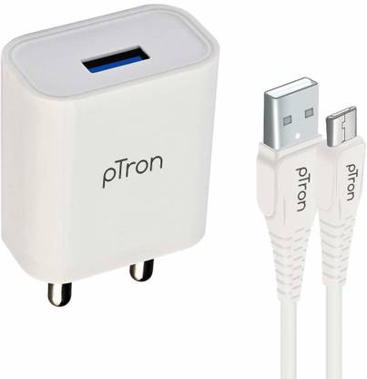 PTron 2.4 A Mobile Volta Evo 12W Single USB Smart Charger With 2.4A ...