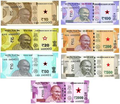 Do Pal Combo (8 Each x 7=56 Nakli Note) Playing Indian Currency Notes ...