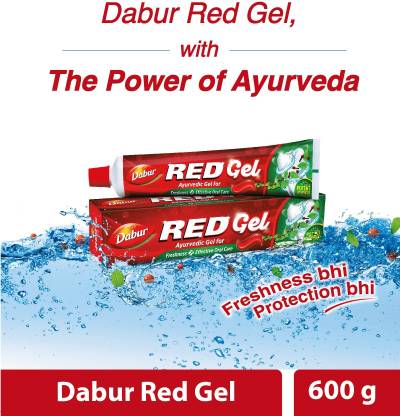 Dabur Red Ayurvedic Gel for Freshness ( Super Saver Pack) Toothpaste ...