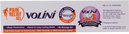 Volini Pain relif nano gel Cream Price in India - Buy Volini Pain relif ...