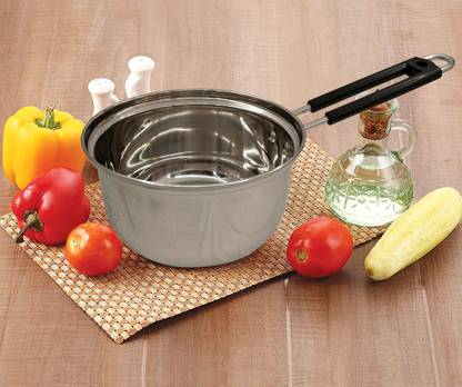 LooksGood Stainless Steel Sauce Pan/Tea pan/Milk pan/Chai pan/Steel pan ...