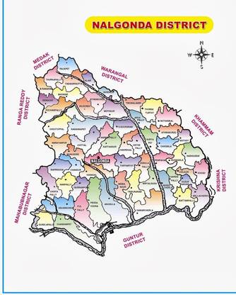 Andhra Pradesh Map Poster Multicolor Photo Paper Print (12 inch X 18 ...