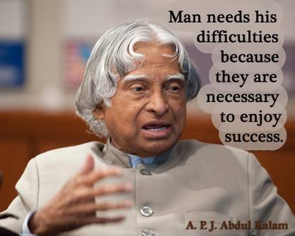 Apj Abdul kalam Quotes Poster Multicolor Photo Paper Print (12 inch X ...