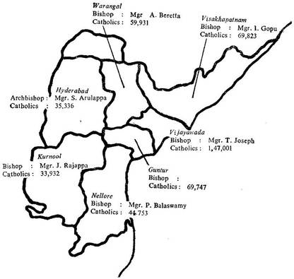 Andhra Pradesh Map Poster Multicolor Photo Paper Print (12 inch X 18 ...