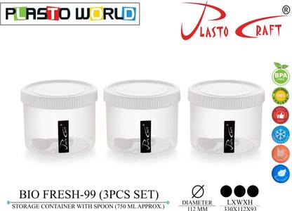 PLASTO CRAFT - 1500 ml Plastic Grocery Container Price in India - Buy ...