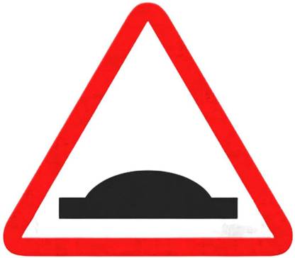 Ladwa Speed Breaker Cautionary Retro Reflective Road Signage - 600 mm ...