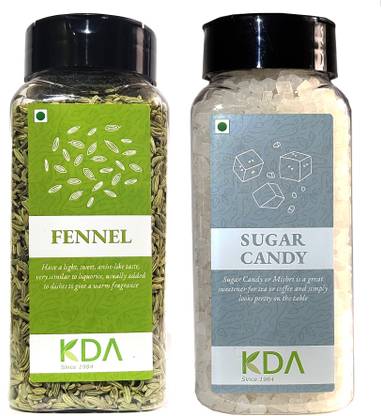 KDA Fennel Seeds (Moti Saunf) + Sugar Candy (Mishri) | Natural Mouth ...
