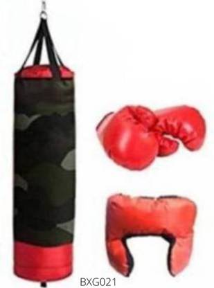 Just97 Junior Boxing Set, Punching Bag, Gloves & Headgear Boxing kit ...