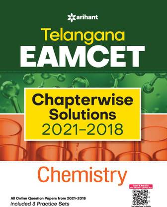 Telangana EAMCET Chapterwise Solutions 2021-2018 Chemistry for 2022 ...