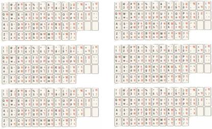 atk Water Proof Hindi-English Typing Keyboard Sticker for Desktop and ...