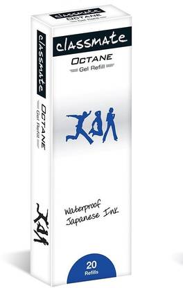 Classmate Octane Gel Refill with Blue Ink - Pack of 20 Refills Gel Pen ...