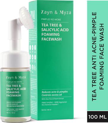 ZM Zayn & Myza Tea Tree & Salicylic Acid For Women, Reduce Pimples Foaming Face Wash - Price in ...