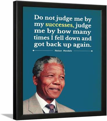 Nelson Mandela Frame - motivational quotes frames - poster with frame ...