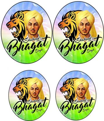 HindK 10.16 cm Pack Of 4|REAL HERO SHAHID BHAGAT SINGH FAN |Water-Proof ...