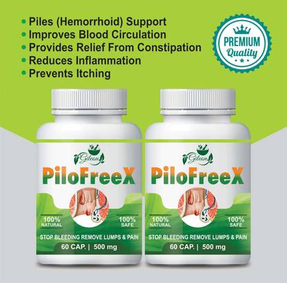 naturalyf PiloFreeX Capsule For Eliminate Piles Mass Helps in Shrinking ...