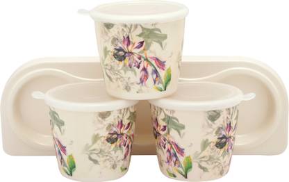 SUPER99 Melamine Containers Set With Stand Tray to Storage (Multicolour ...