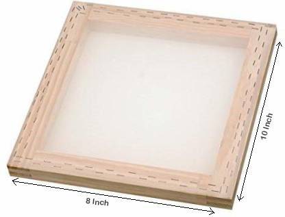 crm Wooden Screen Printing Frame With Mesh (8 x 10 Inch) A4 Size ...