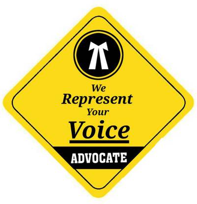 HindK Store 10.16 cm ADVOCATE LOGO Sticker Self Adhesive Sticker Price ...