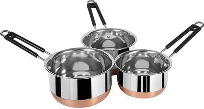 AATTMGYA Stainless Steel Copper bottom Sauce Pan /Milk PAN/Tea PAN ...