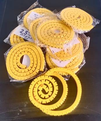 NR TRDERS PVC Ferrules (Numbered 0 to 9) 2.5mm Plastic Standard Cable ...