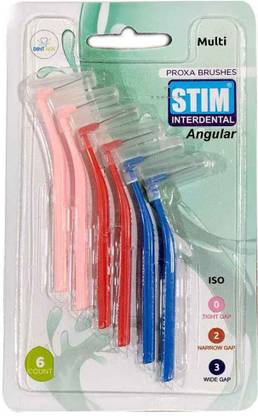 STIM Proxa L Angular Interdental Angular Multi Brush (Pack Of 3) Soft ...