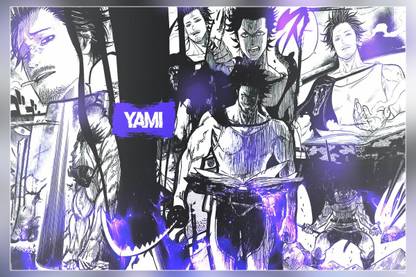 Black Clover Yami Sukehiro Anime Boys Matte Finish Poster Paper Print ...
