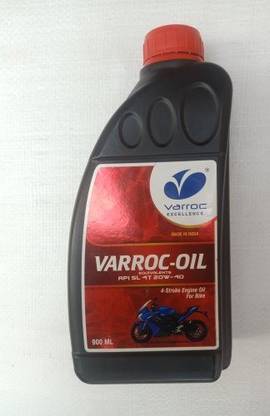 Varroc 4 Stroke Bike Engine Oil (Pack of 1) Synthetic Blend Engine Oil ...