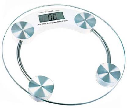 Qoibito Weight Machine Round Glass FD03A1 Body Personal Weighing Scale ...