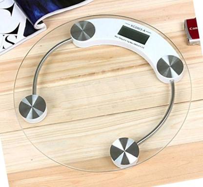Qoibito Weight Machine Round Glass FD03A1 Body Personal Weighing Scale ...