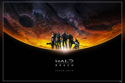 Halo Reach Key Art Matte Finish Poster Paper Print - Animation ...