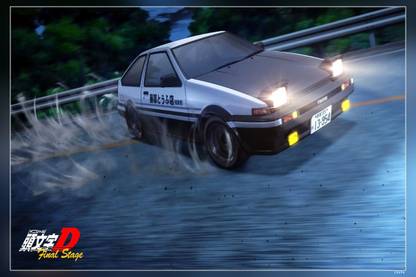 Anime Initial D Final Stage Matte Finish Poster Paper Print - Animation ...