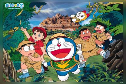 Anime Doraemon Matte Finish Poster Paper Print - Animation & Cartoons ...