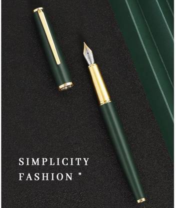 Levin jinhao 95 Matte Green fountain pen gold clip Green body Fountain ...